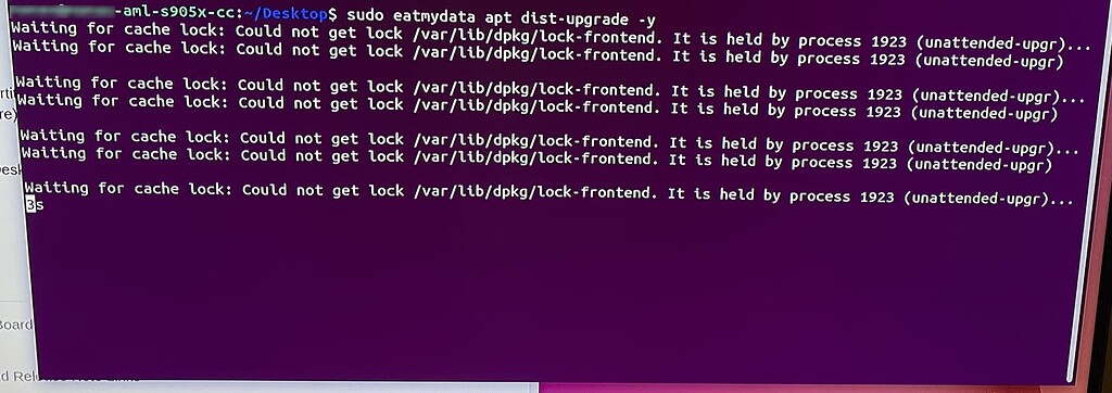 Unable to run upgrade/update commands on fresh Ubuntu Install on AML-s905X-cc - Software - Libre ...